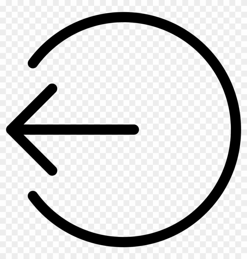 Logout Rounded Left Icon - Back Button Icon Png, Transparent Png ...