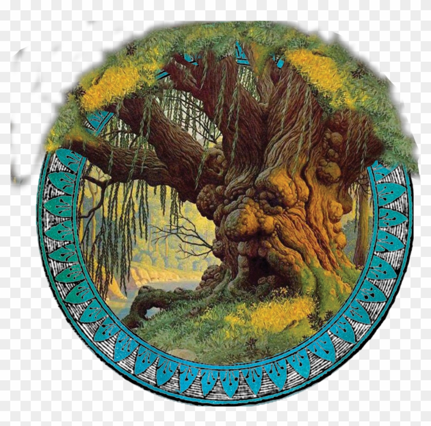 The Ancient Oak Druid Tree - Jrr Tolkien Calendar Art, HD Png Download ...