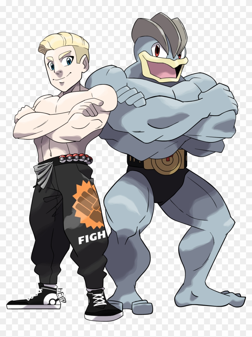 Art I Drew A Pokemon Fighter With Machamp - Muscle Growth Of Machamp ...