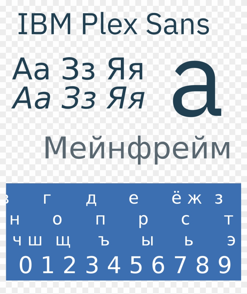 Ibm Plex Cyrillic - Ibm Logo Fonts, HD Png Download - 1403x1658 ...