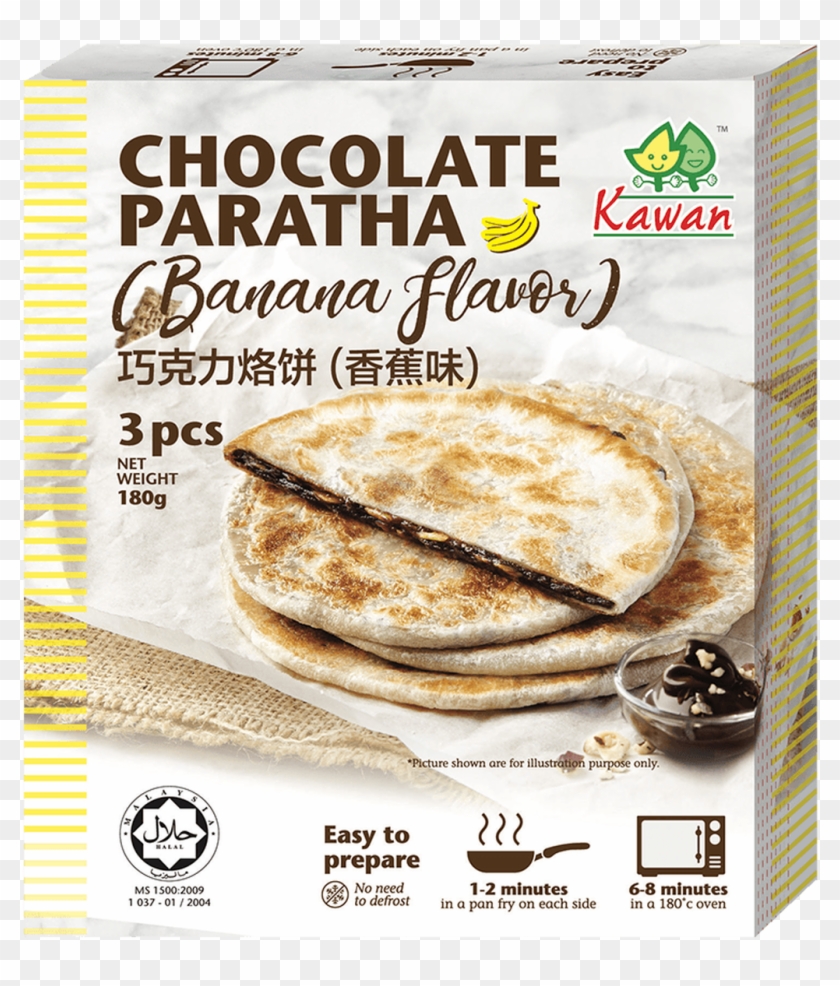 Chocolate Paratha 180gm - Kawan Chocolate Paratha, HD Png Download ...