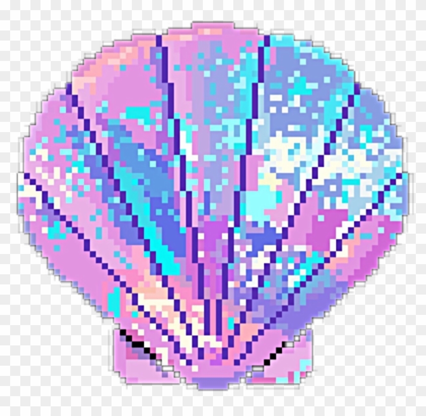 #mermaid #tumblr #freetoedit - Pixel Seashell, HD Png Download ...