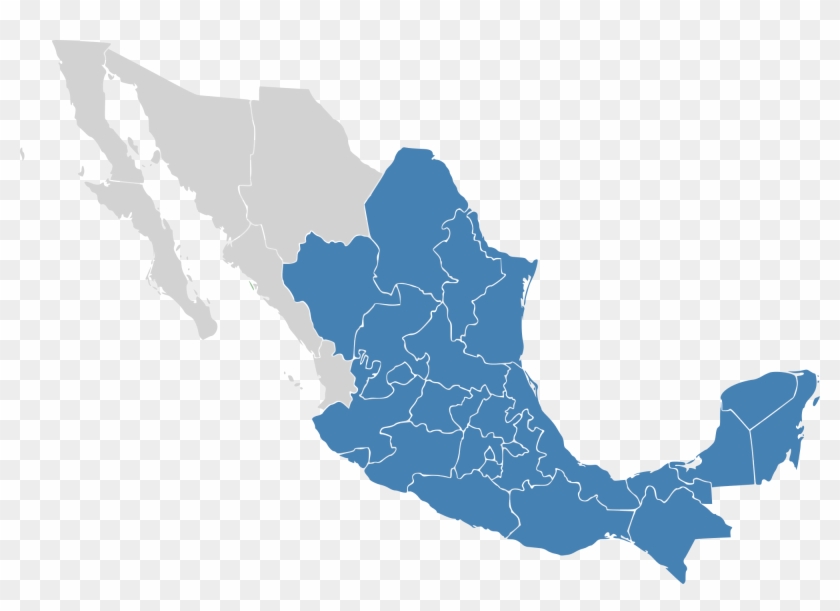 Open - Mexico Map, HD Png Download - 2000x1360(#6441716) - PngFind