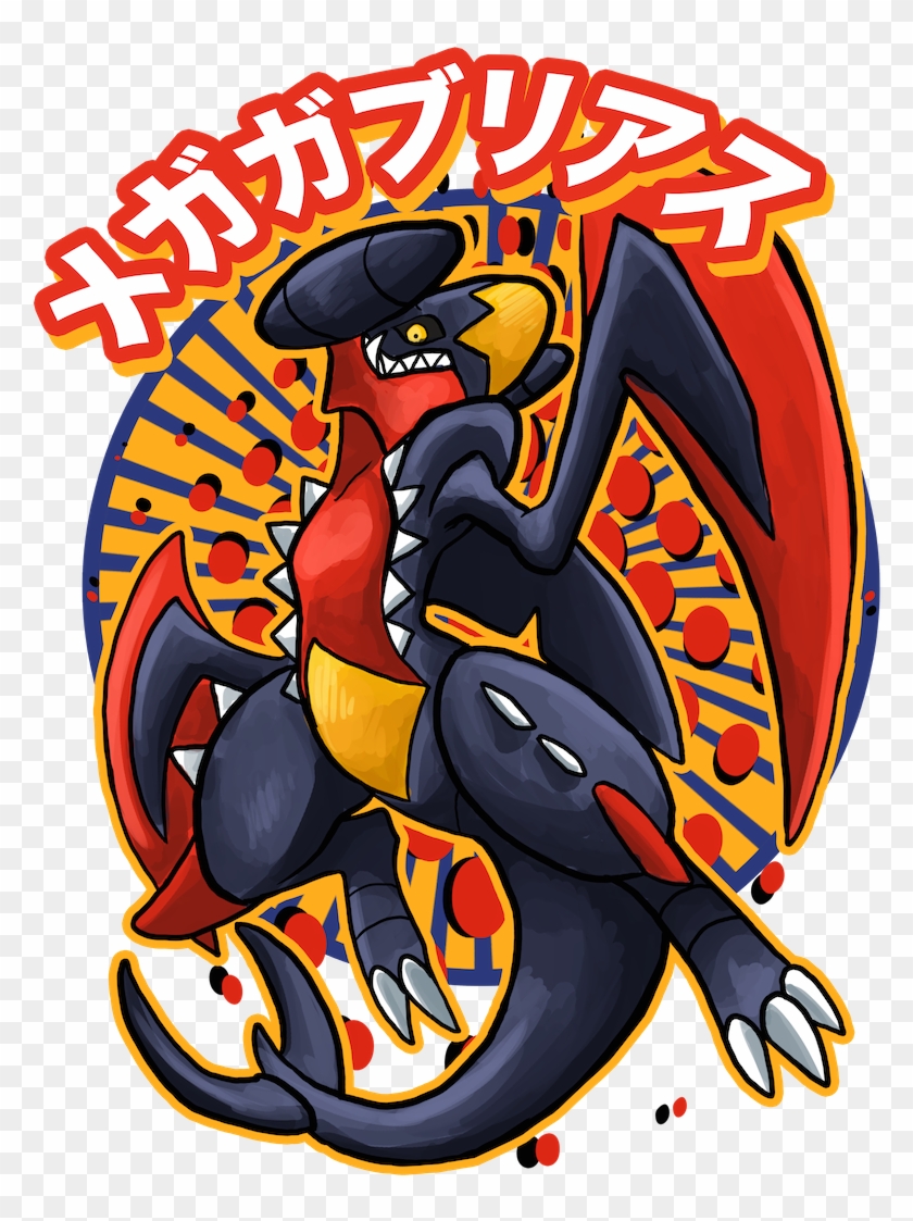 Mega Garchomp - Mega Garchomp Sticker, HD Png Download - 800x1133 ...