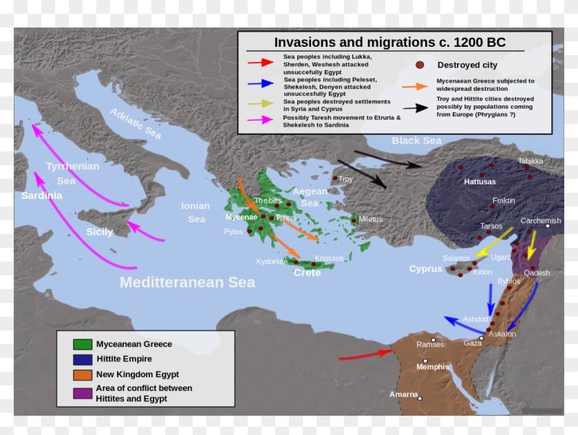 Late Bronze Age Collapse, HD Png Download - 1200x847(#6452695) - PngFind