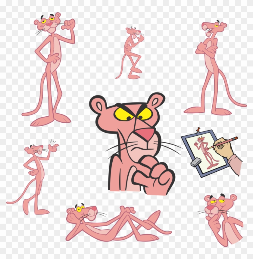 Pink Panther Fotos - Pink Panther Old Vs New, HD Png Download ...