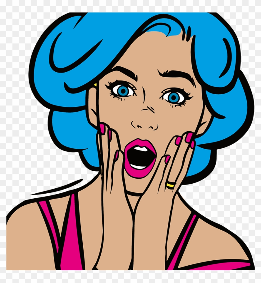 Omg Shocked Female Cartoon