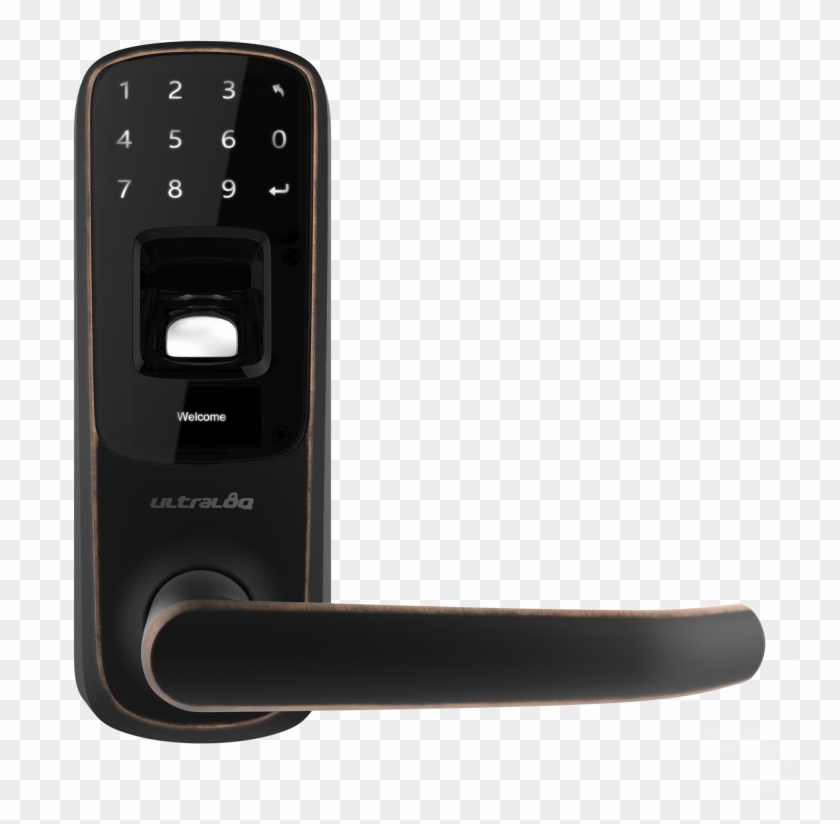 Fingerprint & Keypad Smart Lock - Fingerprint Smart Door Lock, HD Png ...