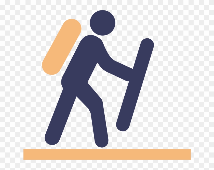 Hiker Icon - Site Visit Icon Png, Transparent Png - 658x589(#6485743 ...