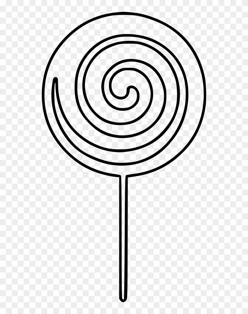 Lolipop Comments - Line Art, HD Png Download - 558x980(#6497957) - PngFind