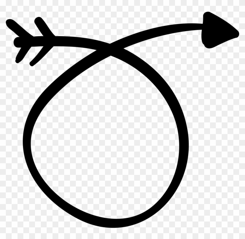 Png File - Arrow With Loop, Transparent Png - 980x910(#6503971) - PngFind