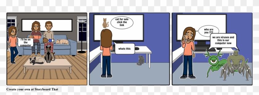 Virus Comics - Cartoon, HD Png Download - 1164x385(#6505219) - PngFind