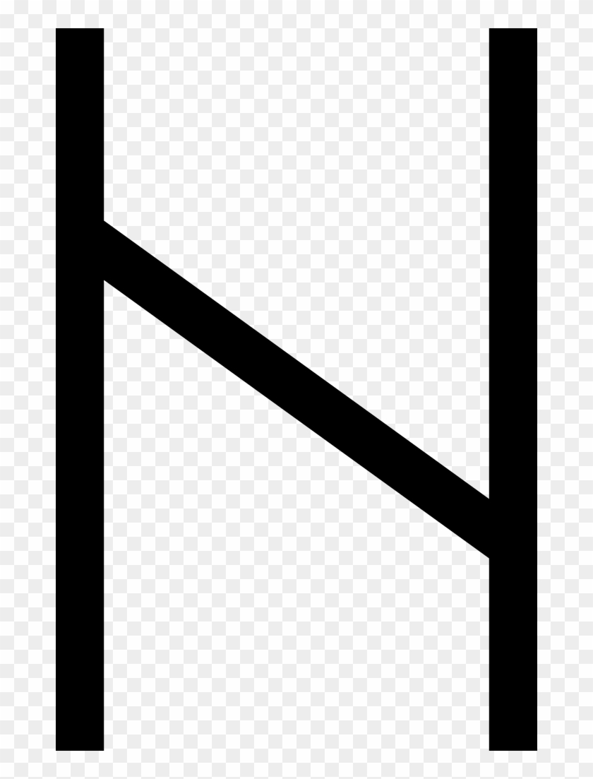 Runic Letter Haglaz - H Rune, HD Png Download - 682x1023(#6531318 ...