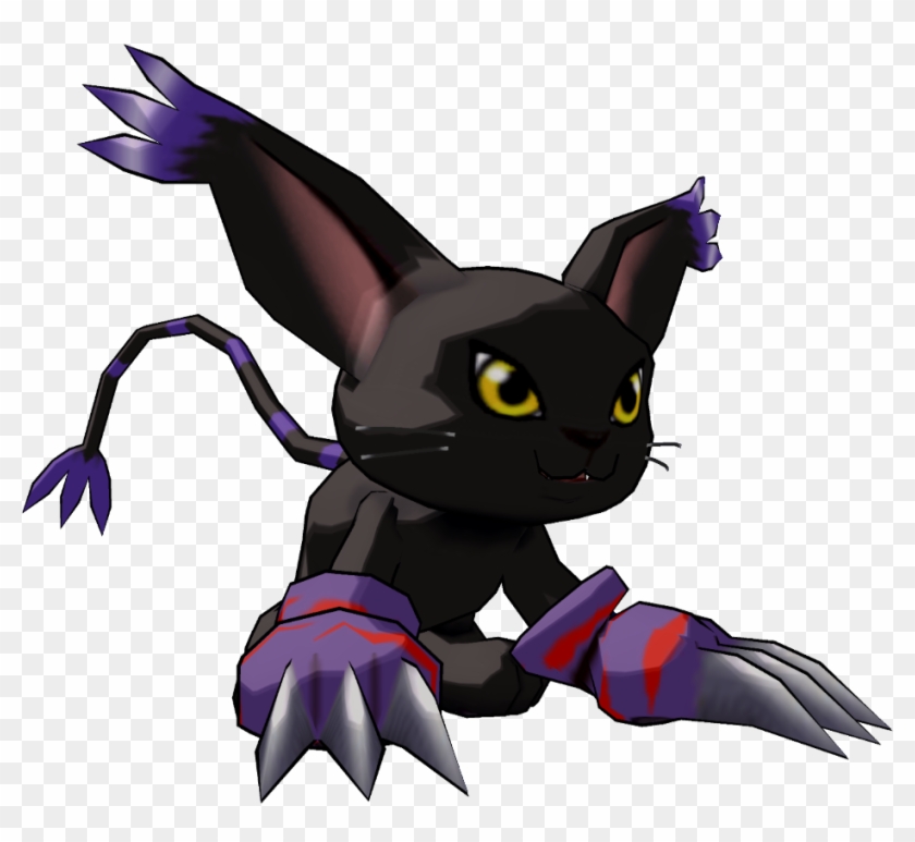 Digimon Clipart White Cat - Digimon Blackgatomon, HD Png Download ...