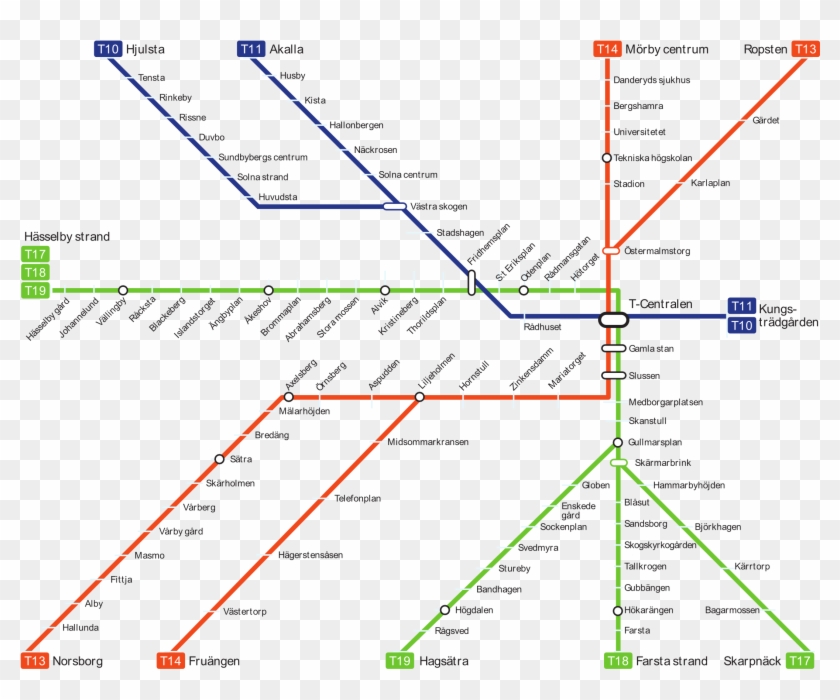 Stockholm - Stockholm Metro Green Line, HD Png Download - 2168x1787 ...