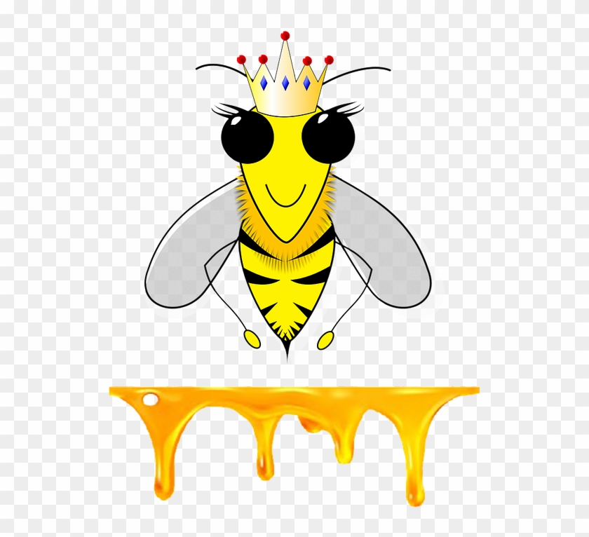 Bee Beekeeper Crown Insects Honey Fly Queen - Art Bee Clipart, HD Png ...