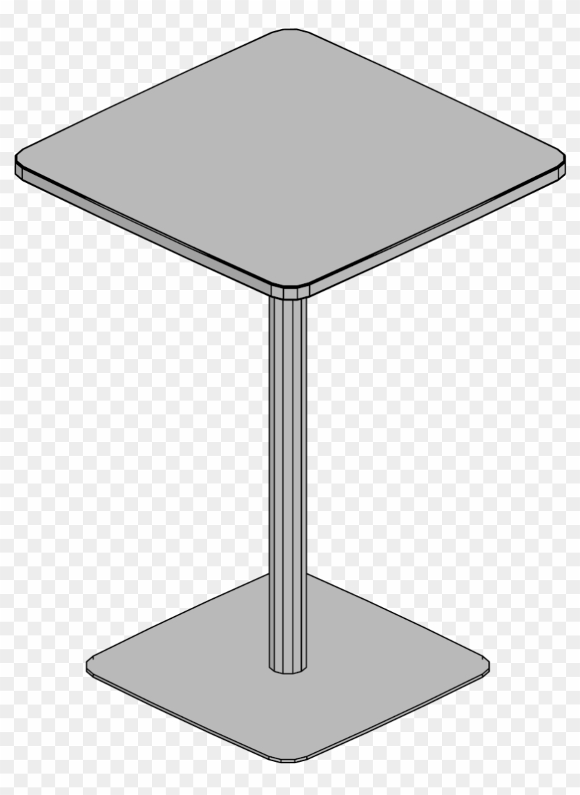 Turnstone Table Cafe Height 30 Square - End Table, HD Png Download ...