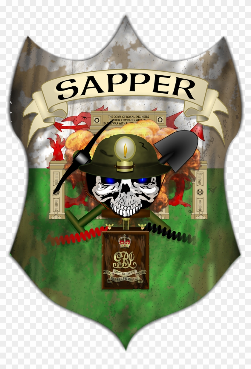 Welsh Sapper Engineer Flag Png Image - Emblem, Transparent Png ...