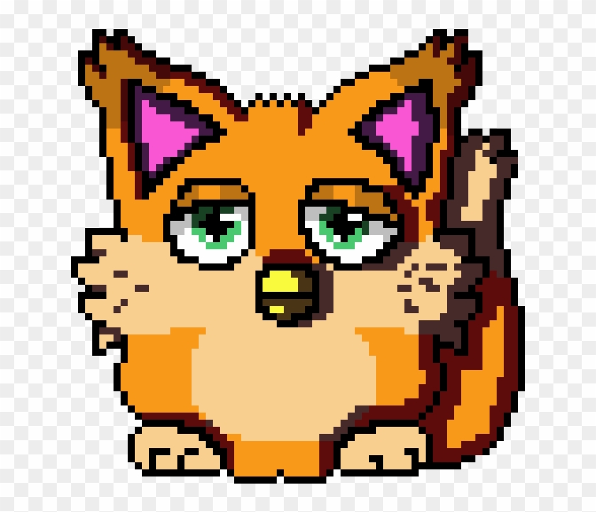 Furby Pixelart From Stolen Base - Cartoon, HD Png Download - 730x680 ...