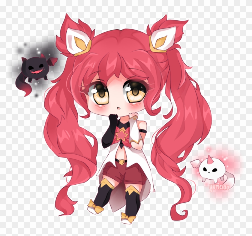 Star Guardian Jinx, Jinx League Of Legends, Chibi, - Cartoon, HD Png ...