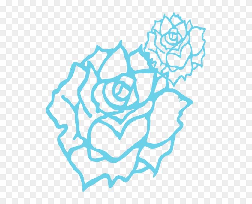 How To Set Use Blue Roses Svg Vector, HD Png Download - 534x600 ...