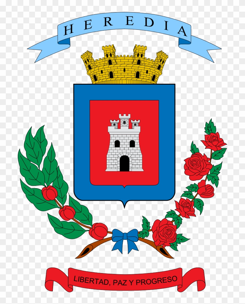Coat Of Arms Of Heredia Coat Of Arms, Costa Rica, Flags, - Escudo De ...