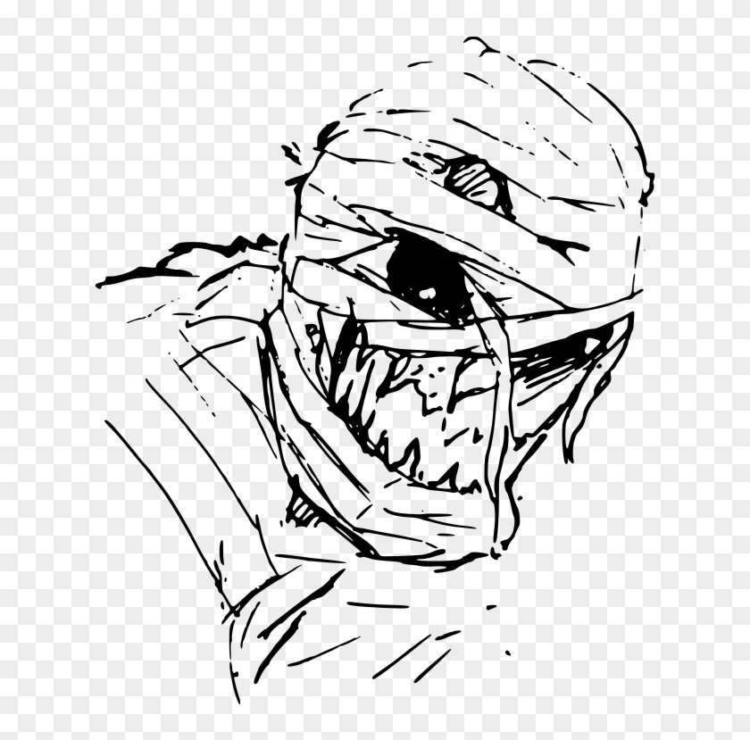 Medium Image - Ancient Egypt Mummy Drawing, HD Png Download - 698x800 ...