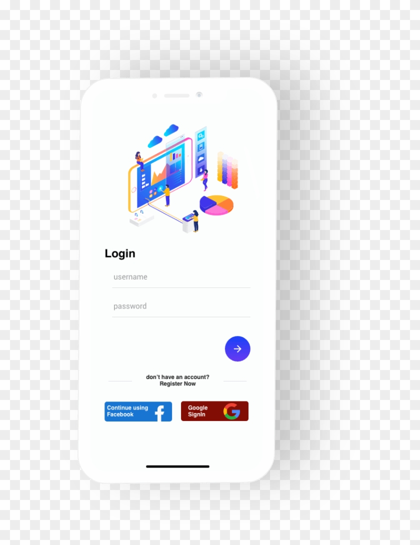 Minimal Login / Registration Design With Xml Code - Mobile Phone, HD ...
