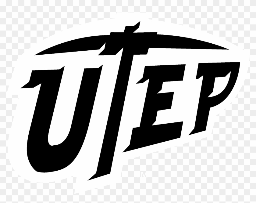 Utep Miners Logo Black And White - Utep, HD Png Download - 2400x2400 ...