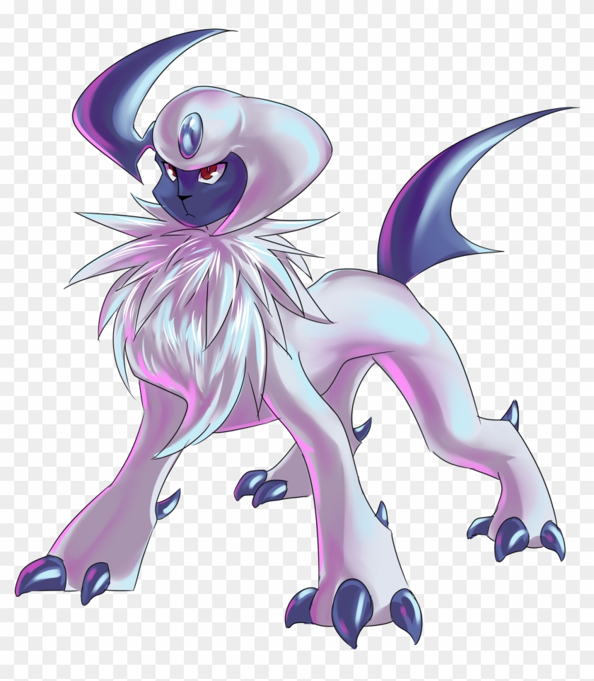 Absol Shiny Absol Since They Were Both Suggested Fun - Cartoon, HD Png ...