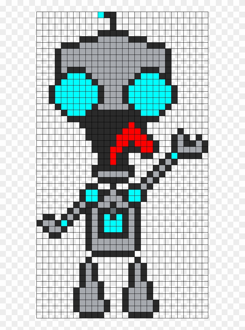 Excited Gir Perler Perler Bead Pattern / Bead Sprite - Cross, HD Png ...