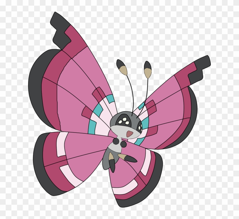 Pokemon Vivillon Png, Transparent Png - 644x690(#6642325) - PngFind