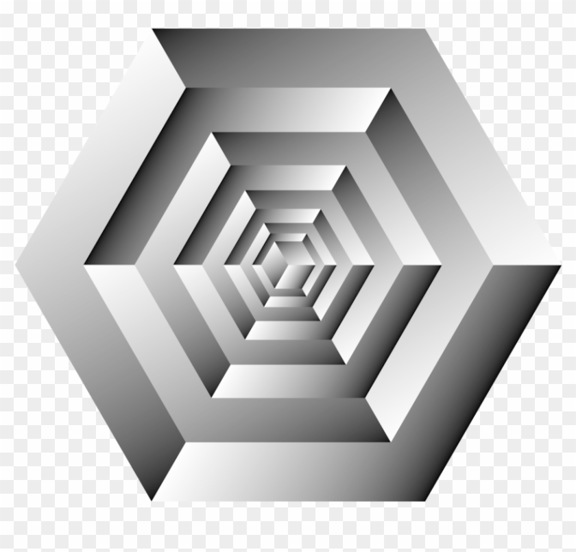 Isometric Drawing Illusion - Draw Isometric Illusions, HD Png Download ...