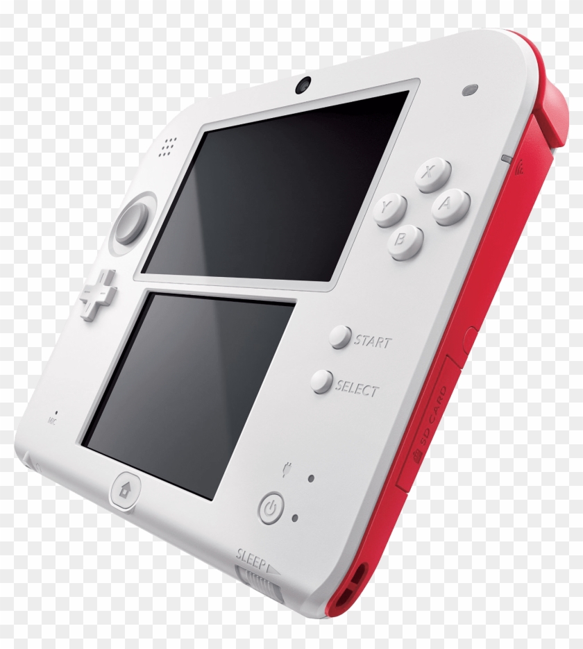 Nintendo 2ds Console - Red And White Nintendo 2ds, HD Png Download ...