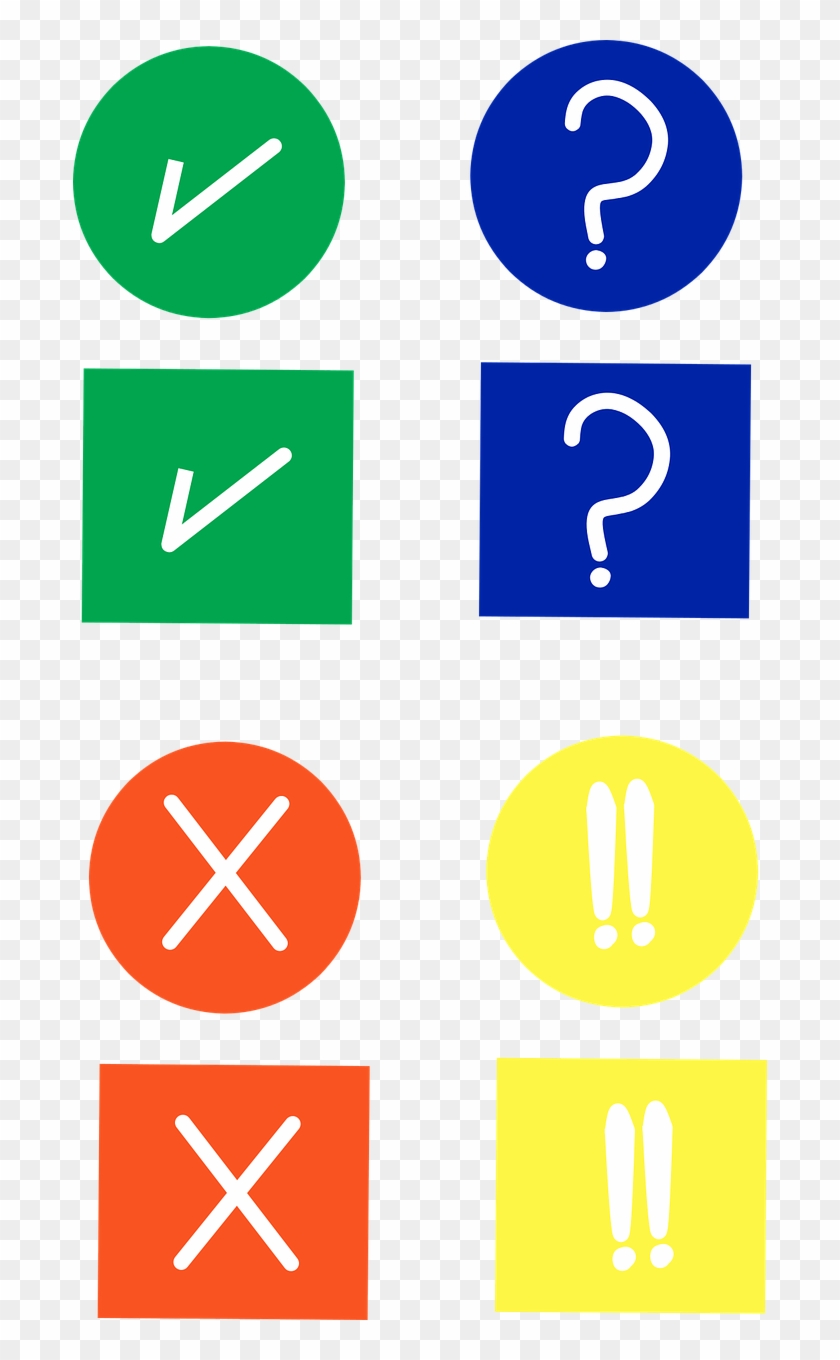 Circle Signs Symbol Free Picture - Right And Wrong Signs Png ...