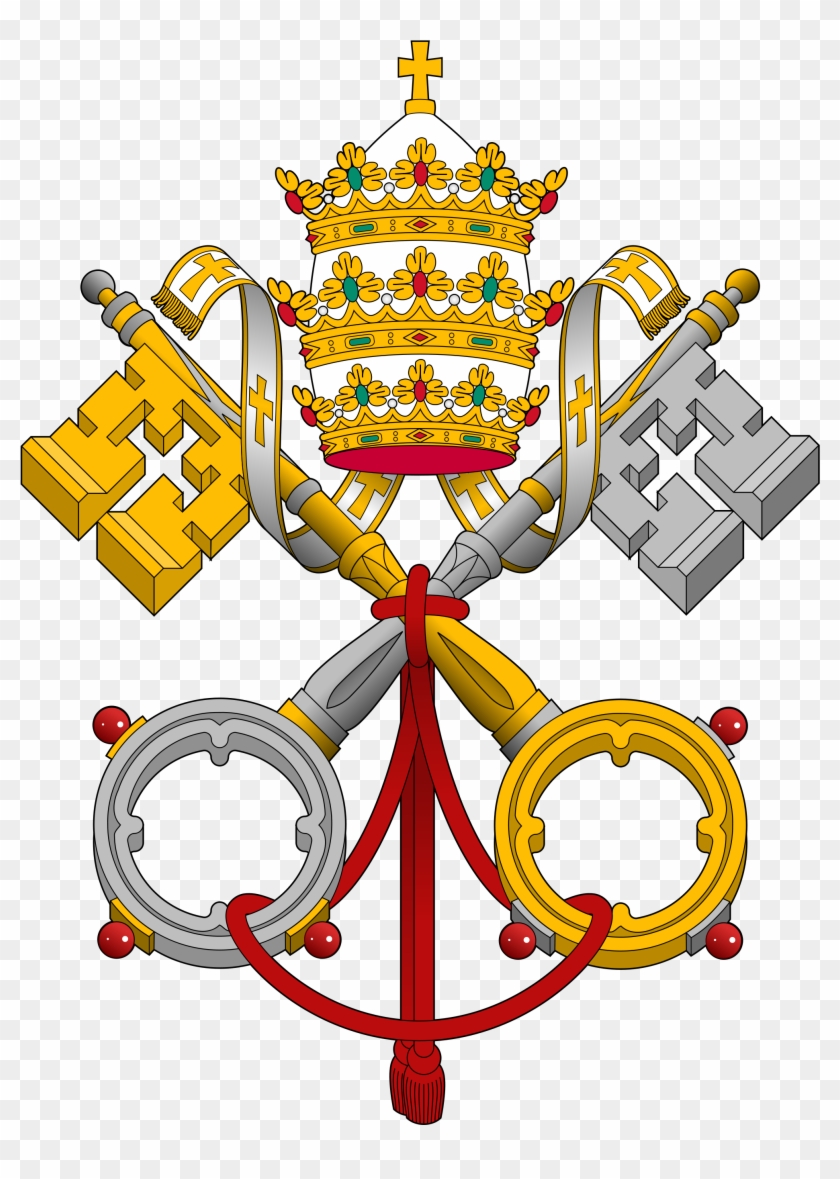 The Coat Of Arms Of The Holy See, With The Crossed - Vatican City, HD ...