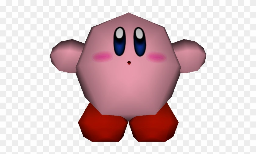 Kirby Super Smash Brothers - Low Polygon Super Smash Bros Melee, HD Png ...