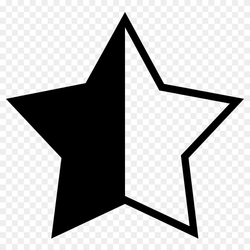 A Half Star Rating Comments - Rating Star And Half Star Png ...
