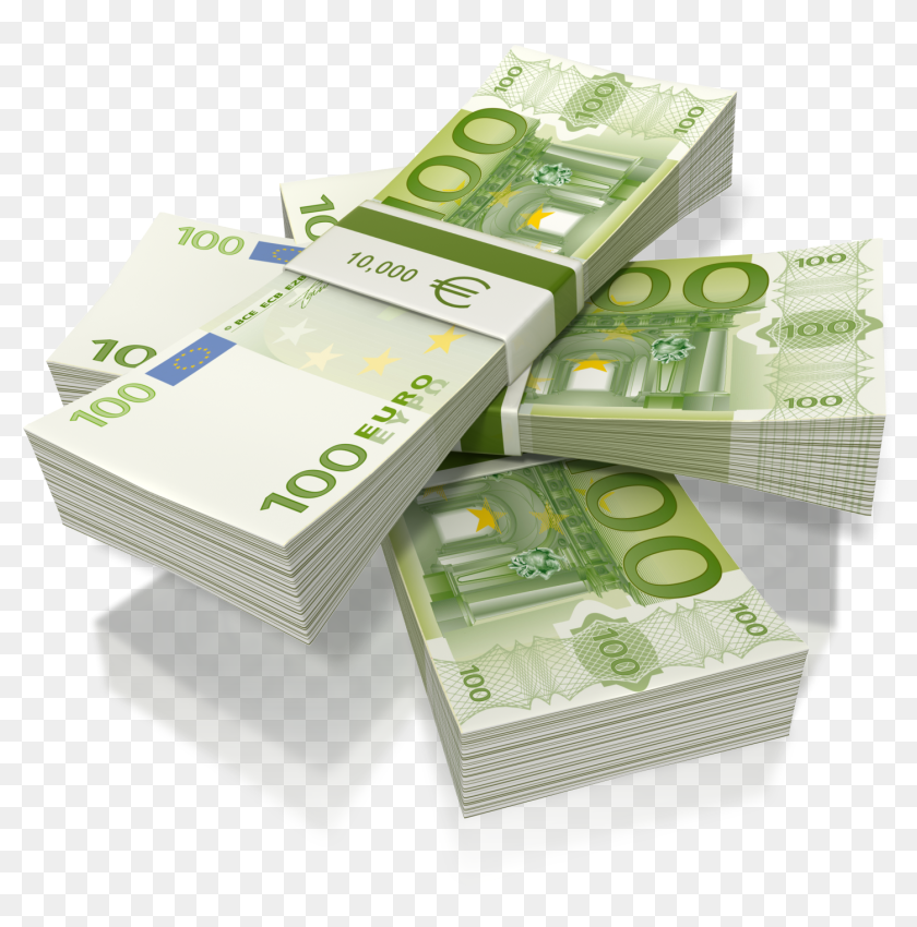 100 Euro Note 50 Euro Note Money Banknote - Stack Of Euros Png ...