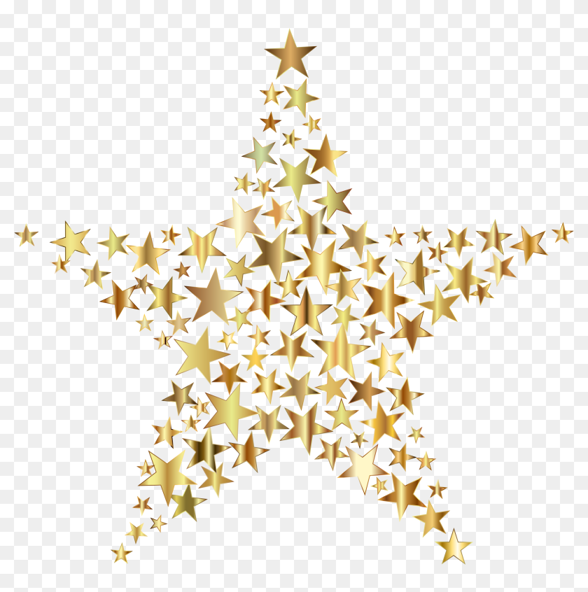 Gold Star Clipart No Background
