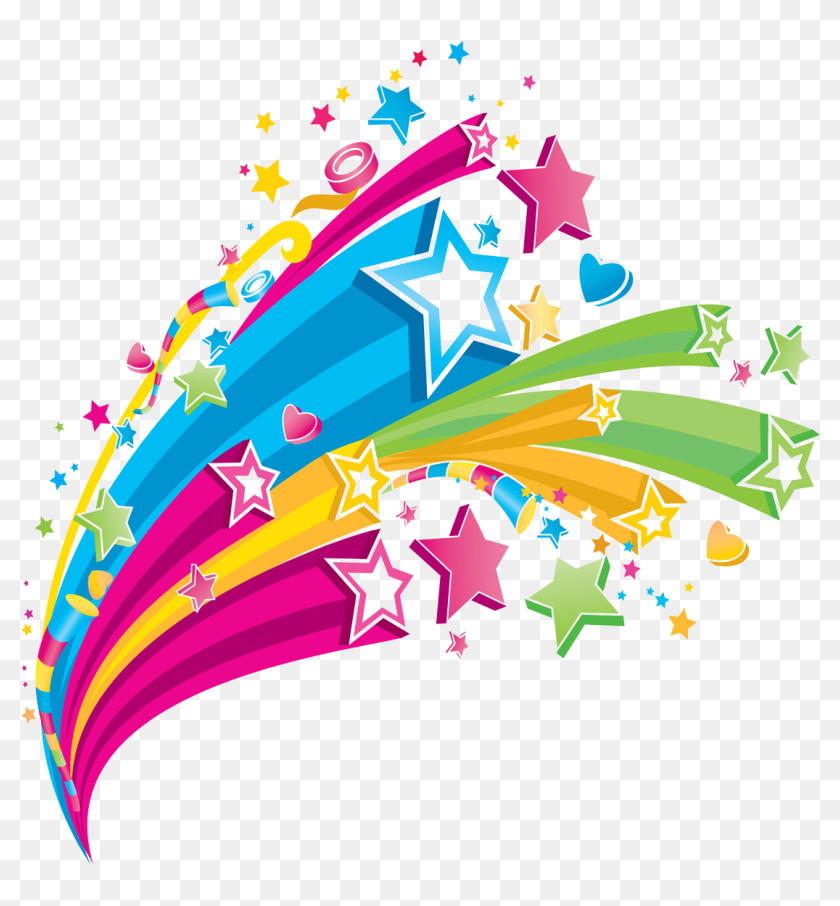 Creative Clipart Rainbow Hand - Clip Art Shooting Stars, HD Png ...