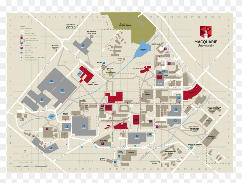 Macquarie University Map, HD Png Download - 5945x3594(#6722393) - PngFind