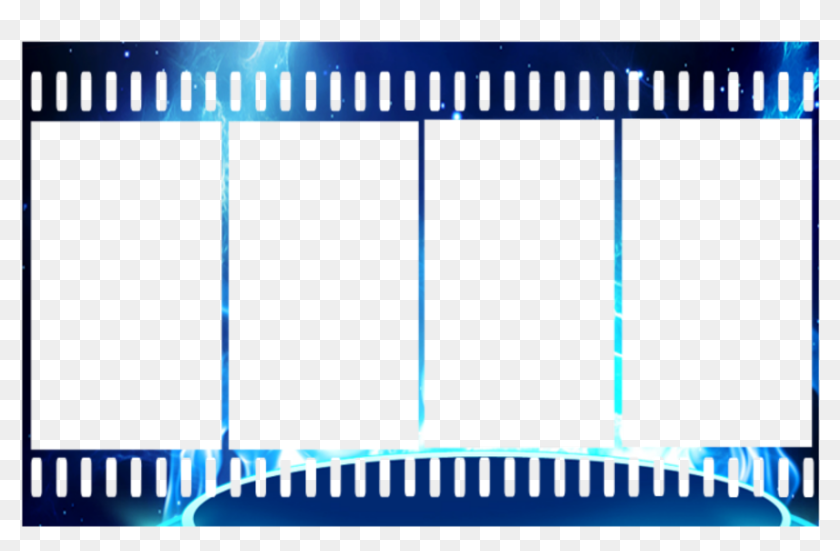 #ftestickers #frame #overlay #film #blue - Parallel, HD Png Download ...