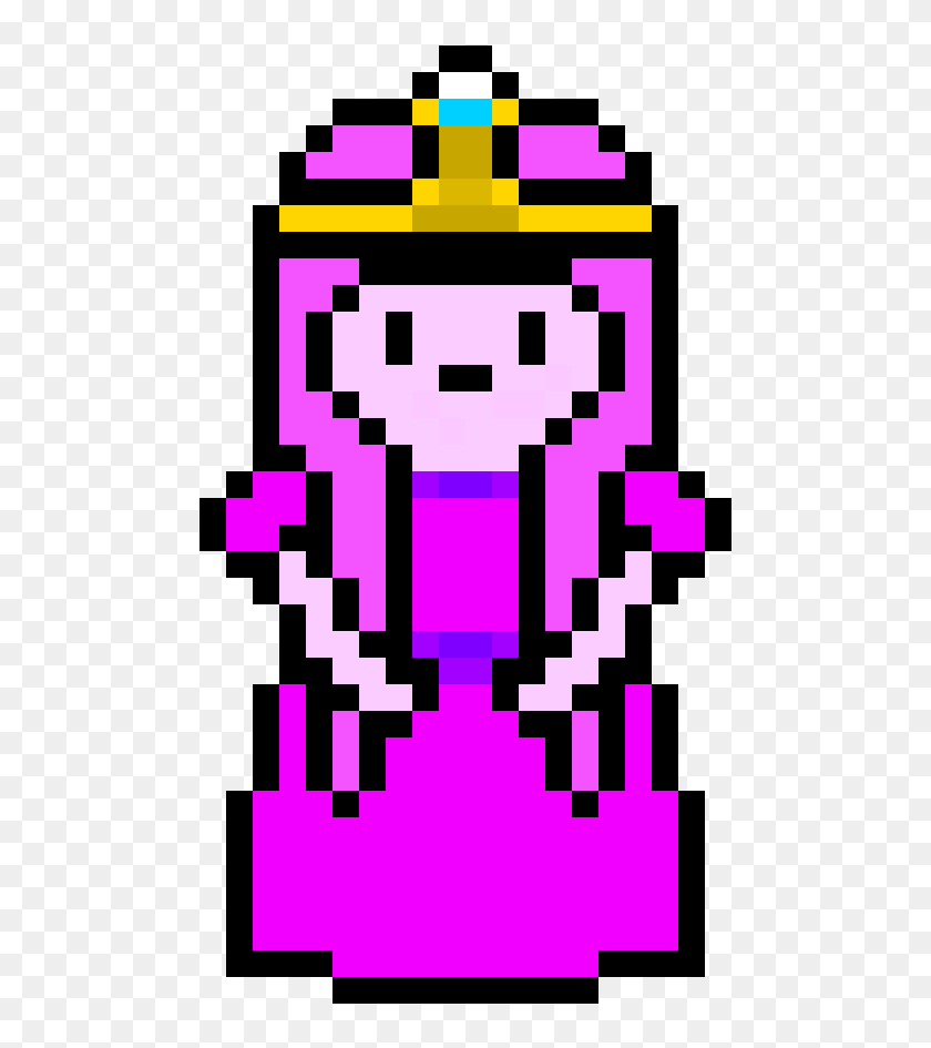 Princess Bubble Gum - Princess Bubblegum Pixel Art, HD Png Download ...