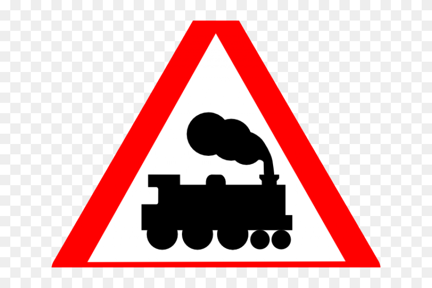 Unmanned Railway Crossing Sign, HD Png Download - 640x480(#6738798 ...