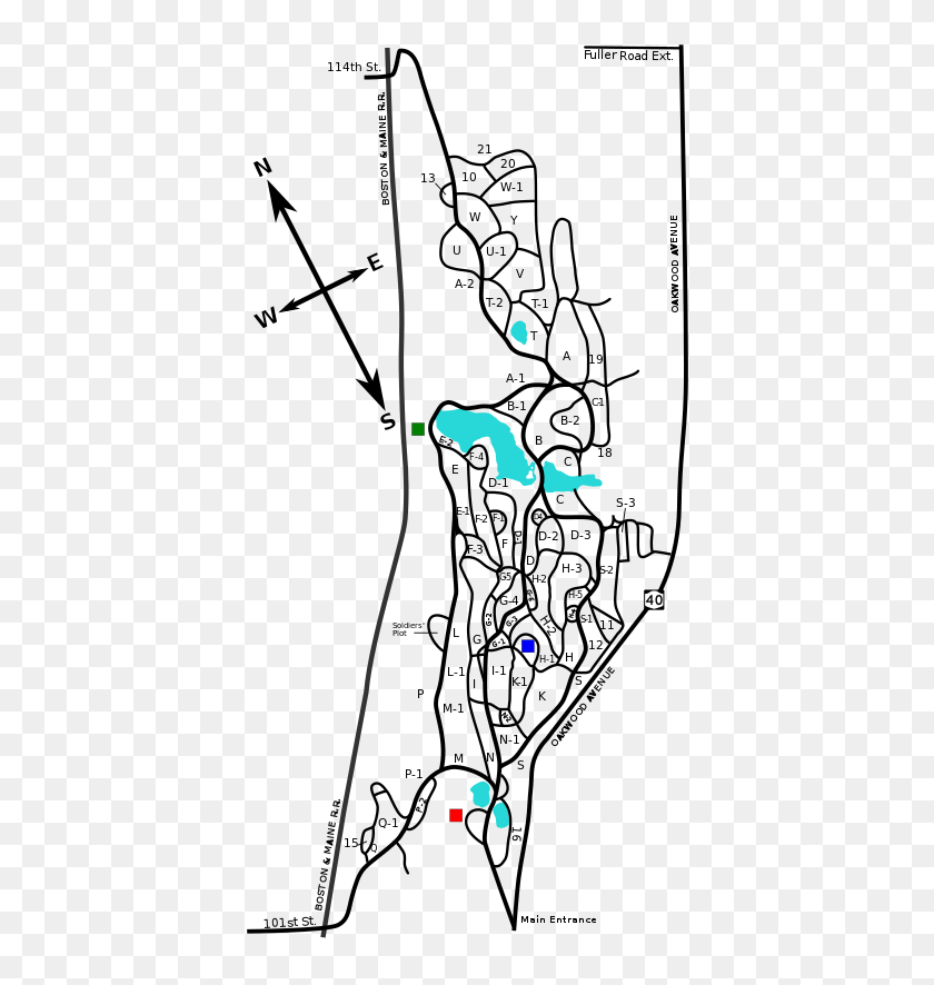 Oakwood Cemetery Richmond Va Plot Map, HD Png Download - 400x806 ...