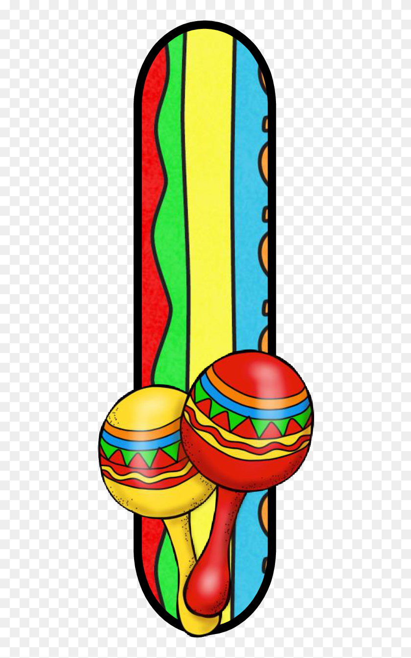 Fiesta Clip Art Letters, HD Png Download - 521x1348(#6756300) - PngFind
