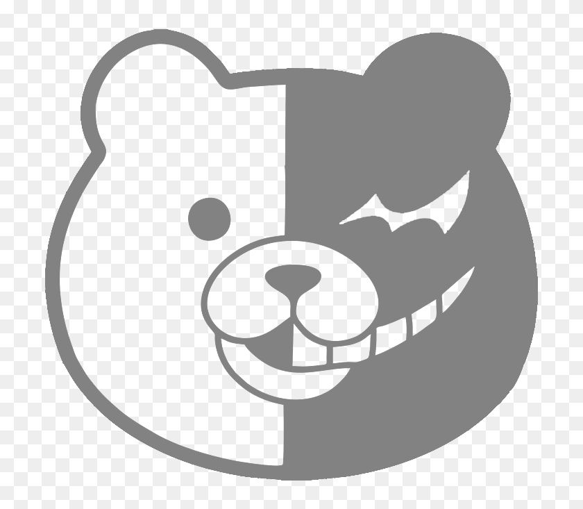 0 Replies 0 Retweets 1 Like - Monokuma Face, HD Png Download - 713x653 ...