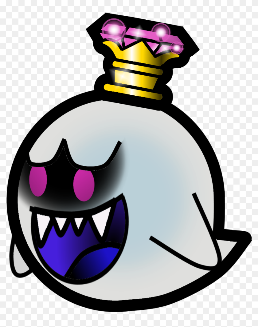 Paper Mario Mario Bros - Paper Mario King Boo, HD Png Download ...