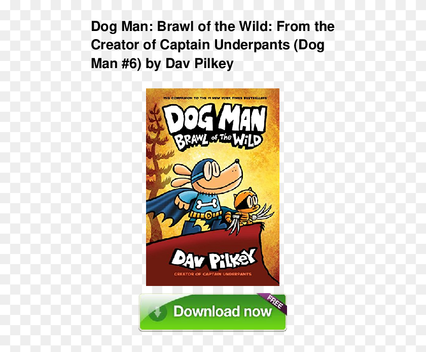 Dog Man Book 6, HD Png Download - 595x842(#6769941) - PngFind